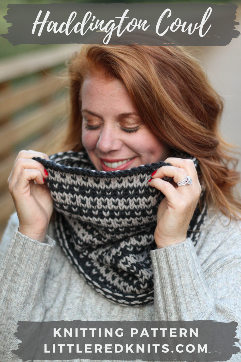 [NEW YARN + NEW PATTERN] Haddington Cowl | Little Red Knits