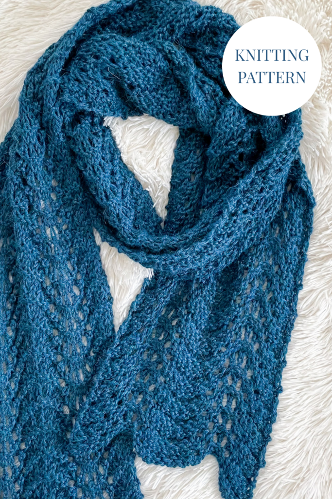 Knitting Pattern - Fine Feathers Shawl | Little Red Knits